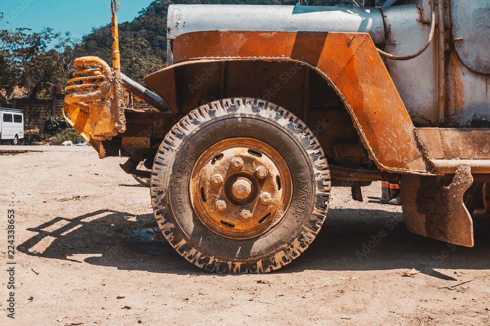 jeepney in Palawan Philippines Stock Photo | Adobe Stock