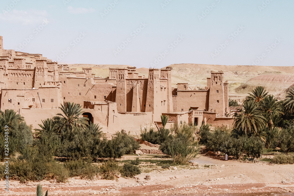 Aït Benhaddou, an ancient village in the Sahara Desert where all the ...