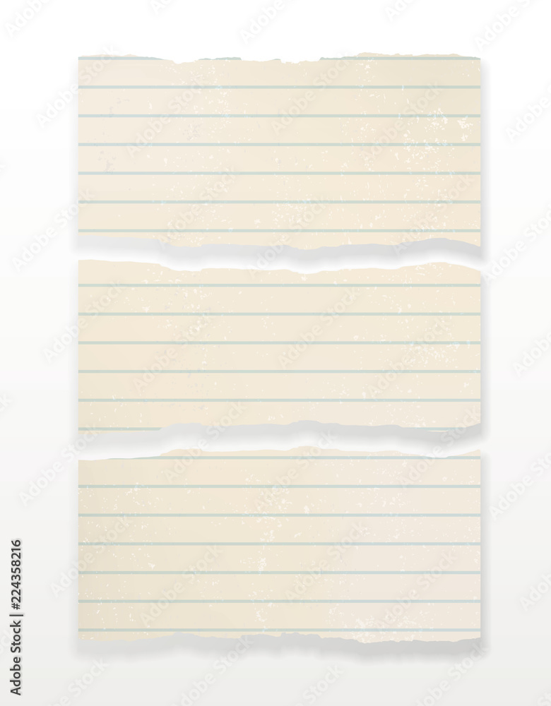 Old Lined Paper Scrap