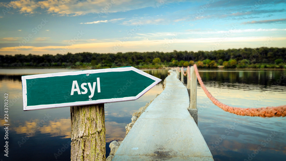 Schild 381 - Asyl Stock-Illustration | Adobe Stock