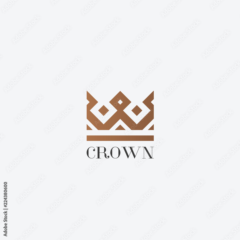 Vintage Crown Logo Template