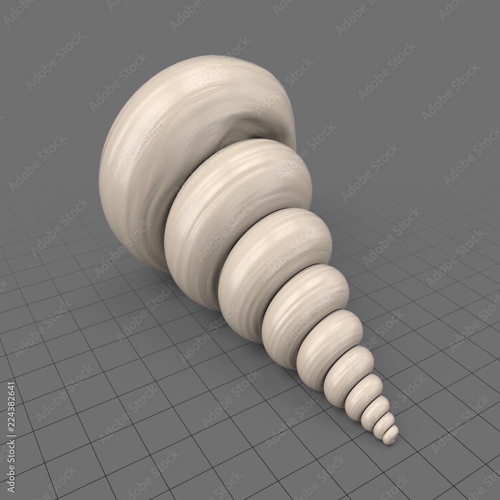 Stylized triton seashell Stock 3D asset | Adobe Stock
