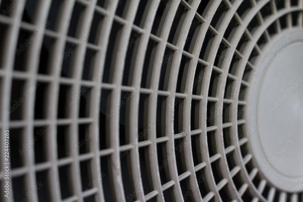 Abstract background of plastic cover of air conditioner with circle ...