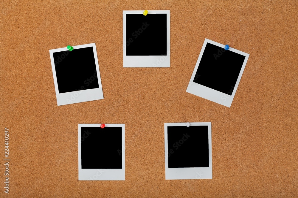 Blank Polaroids Stock Photo | Adobe Stock