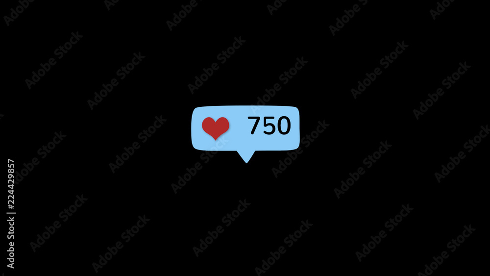 Hearts Counter Stock Template | Adobe Stock