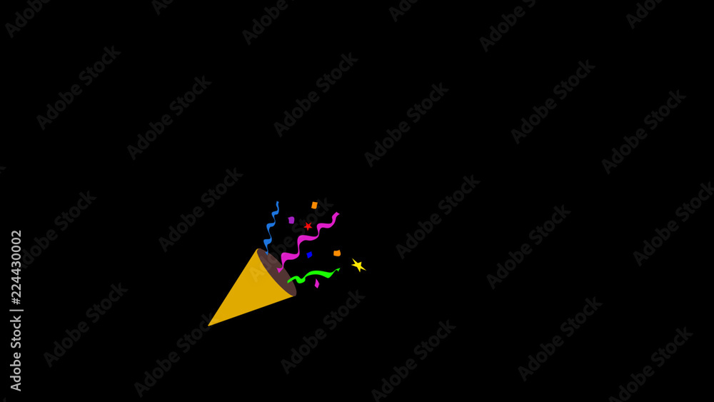 Party Popper Stock Template | Adobe Stock