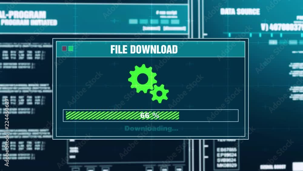 Vidéo Stock 90. Downloading Files Progress Warning Message Download Failed Alert on Computer ...