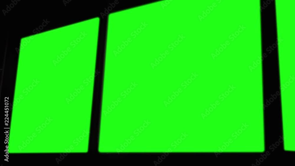Vidéo Stock Window of Apartment With Green Screen. Zoom Out Fast. You ...