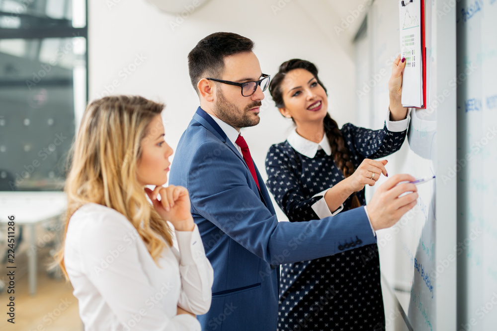 Business people at a presentation Stock Photo | Adobe Stock
