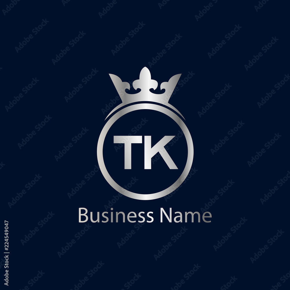 Initial Letter TK Logo Template Design Stock Vector | Adobe Stock