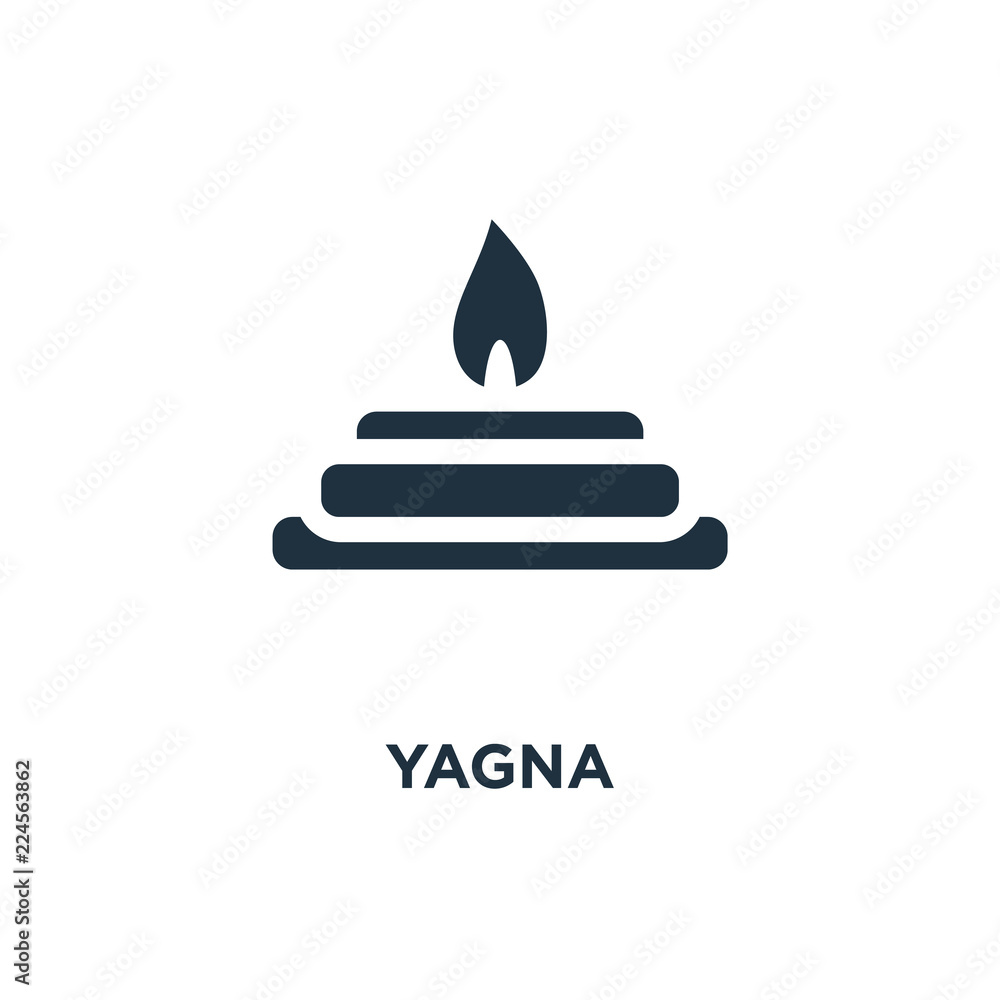 yagna icon Stock Vector | Adobe Stock