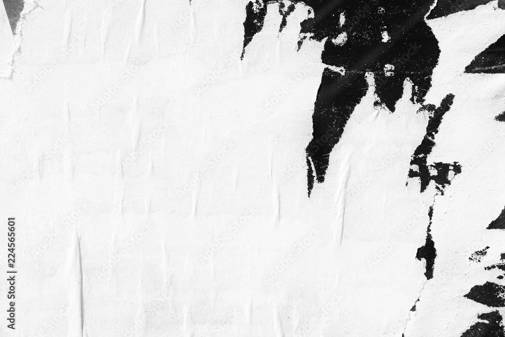 White paper ripped torn background blank creased crumpled posters ...