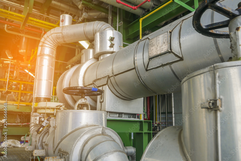 Complex engineering structure of oil and chemical petroleum refinery ...