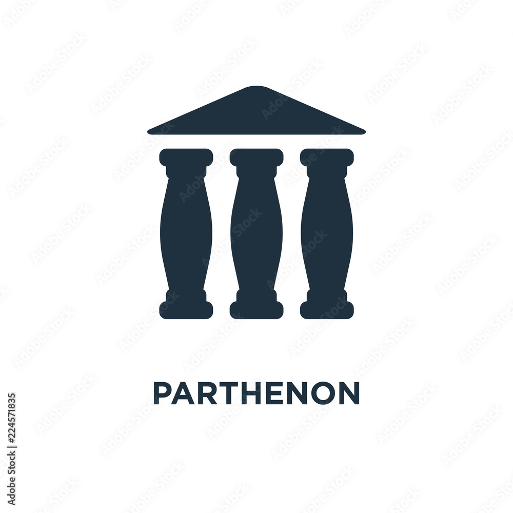 parthenon icon Stock Vector | Adobe Stock