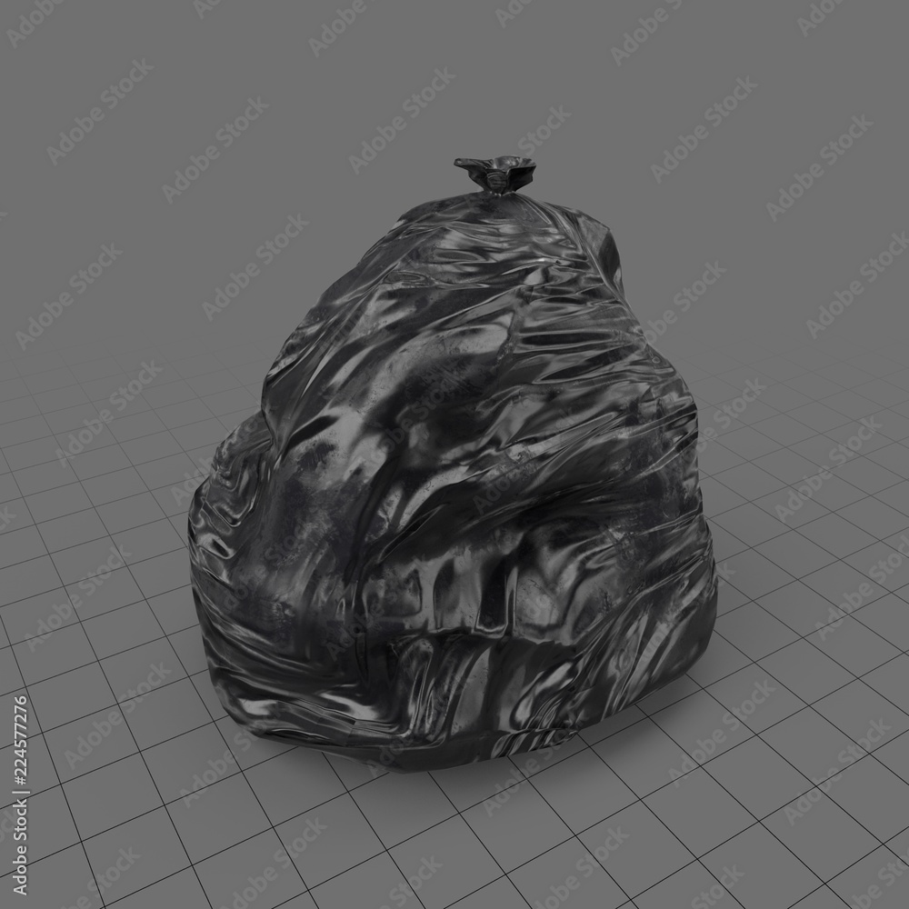 Trash bag Stock 3D asset | Adobe Stock