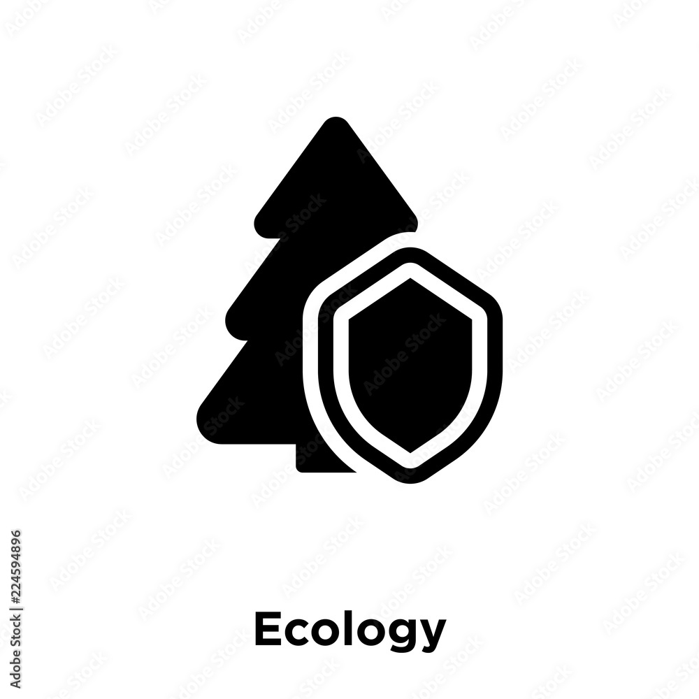 ecology icon vector isolated on white background, logo concept of ...