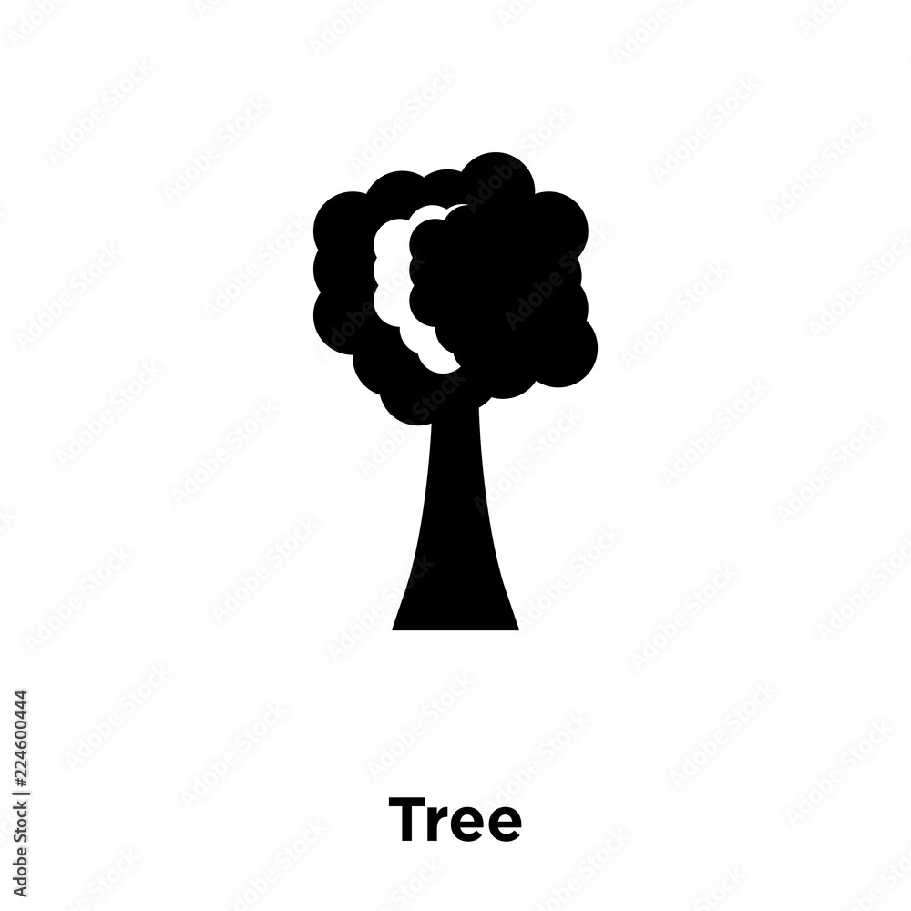 tree icon vector isolated on white background, logo concept of tree ...