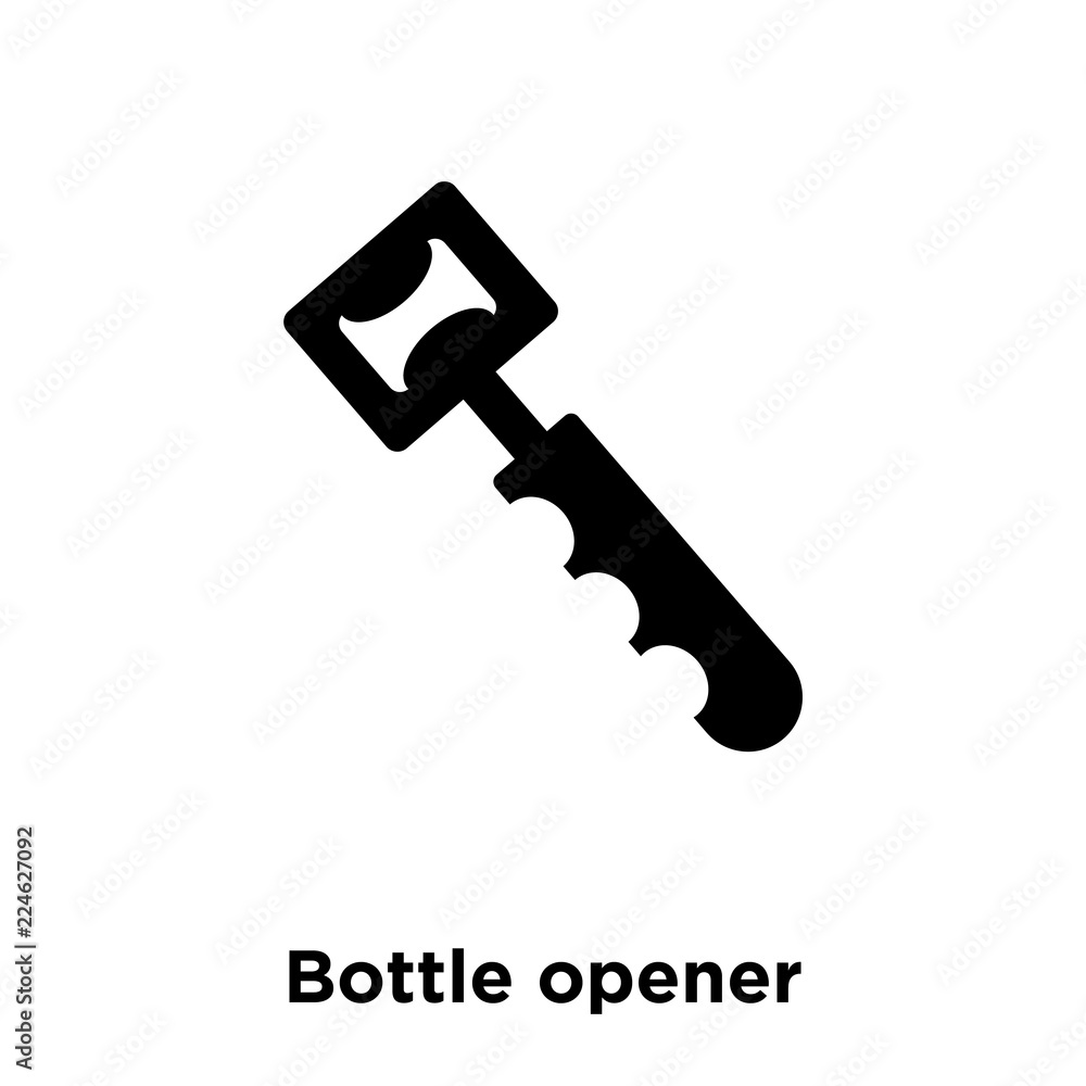 bottle opener icon vector isolated on white background, logo concept of ...