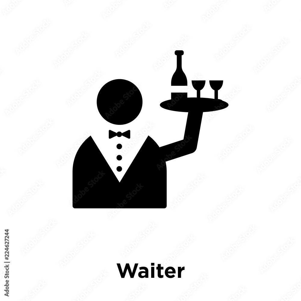 Waiter Black And White