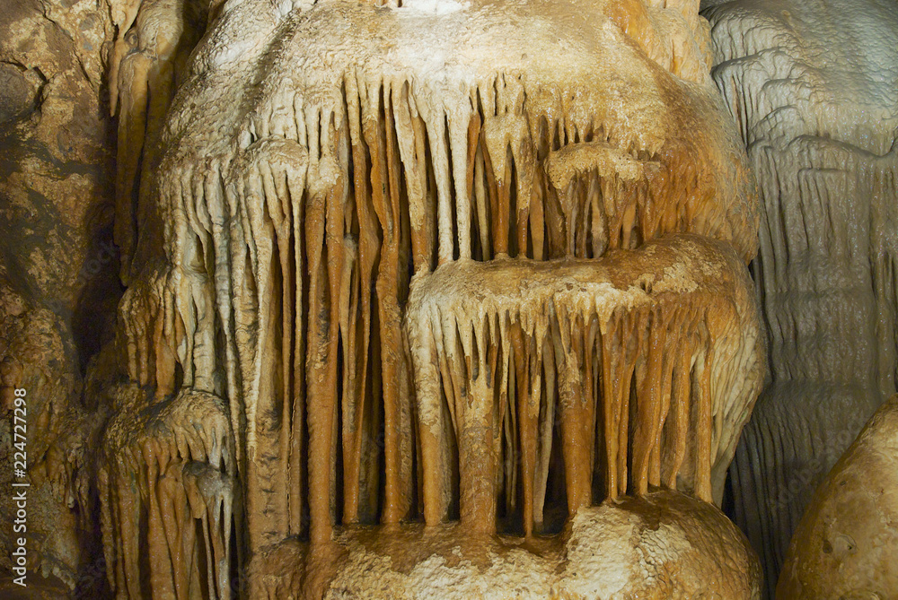 Gosu limestone cave in Danyang, South Korea. Called the "underground ...