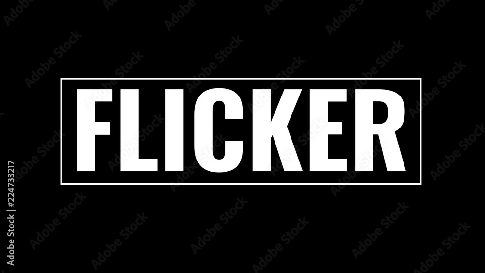 Flicker Title Stock Template | Adobe Stock