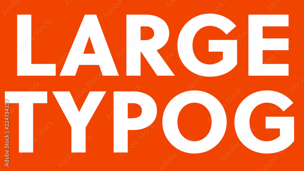 Large Typographical Centered Title Stock Template | Adobe Stock