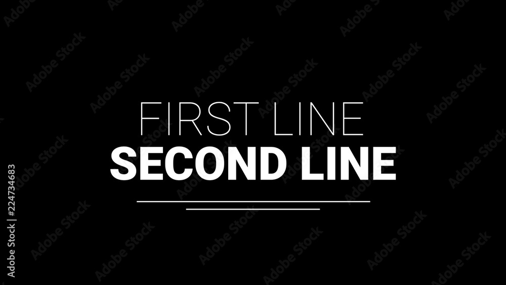 Light and Bold Line Title Stock Template | Adobe Stock