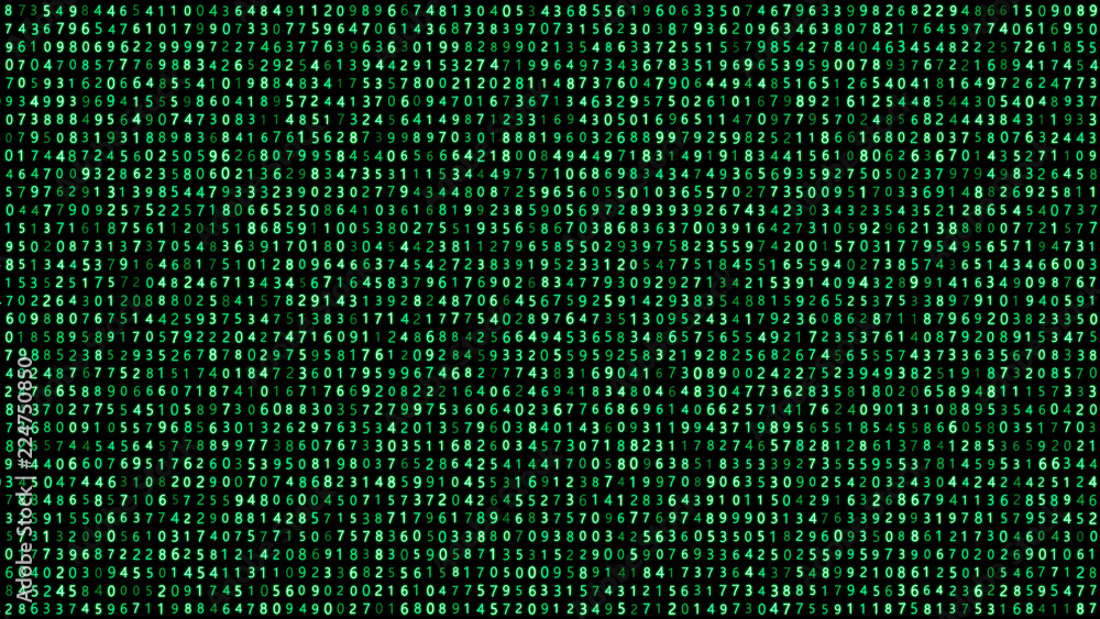 Binary computer code Background. Digital background matrix. 3d ...