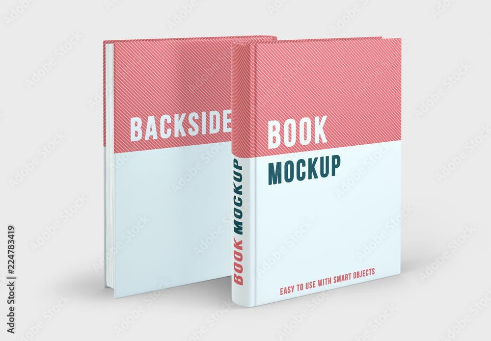Two Book Covers Mockup Stock Template | Adobe Stock