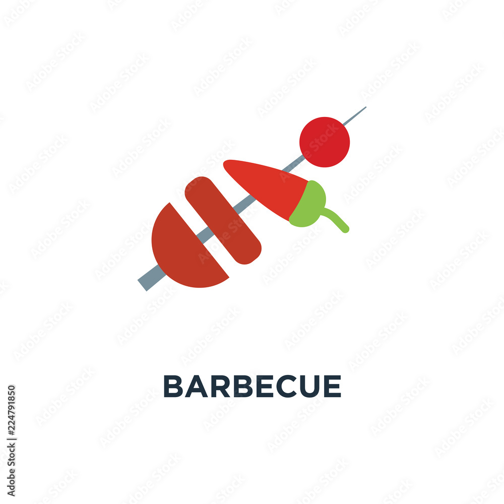 barbecue icon. grilled chicken , restaurant concept symbol design ...
