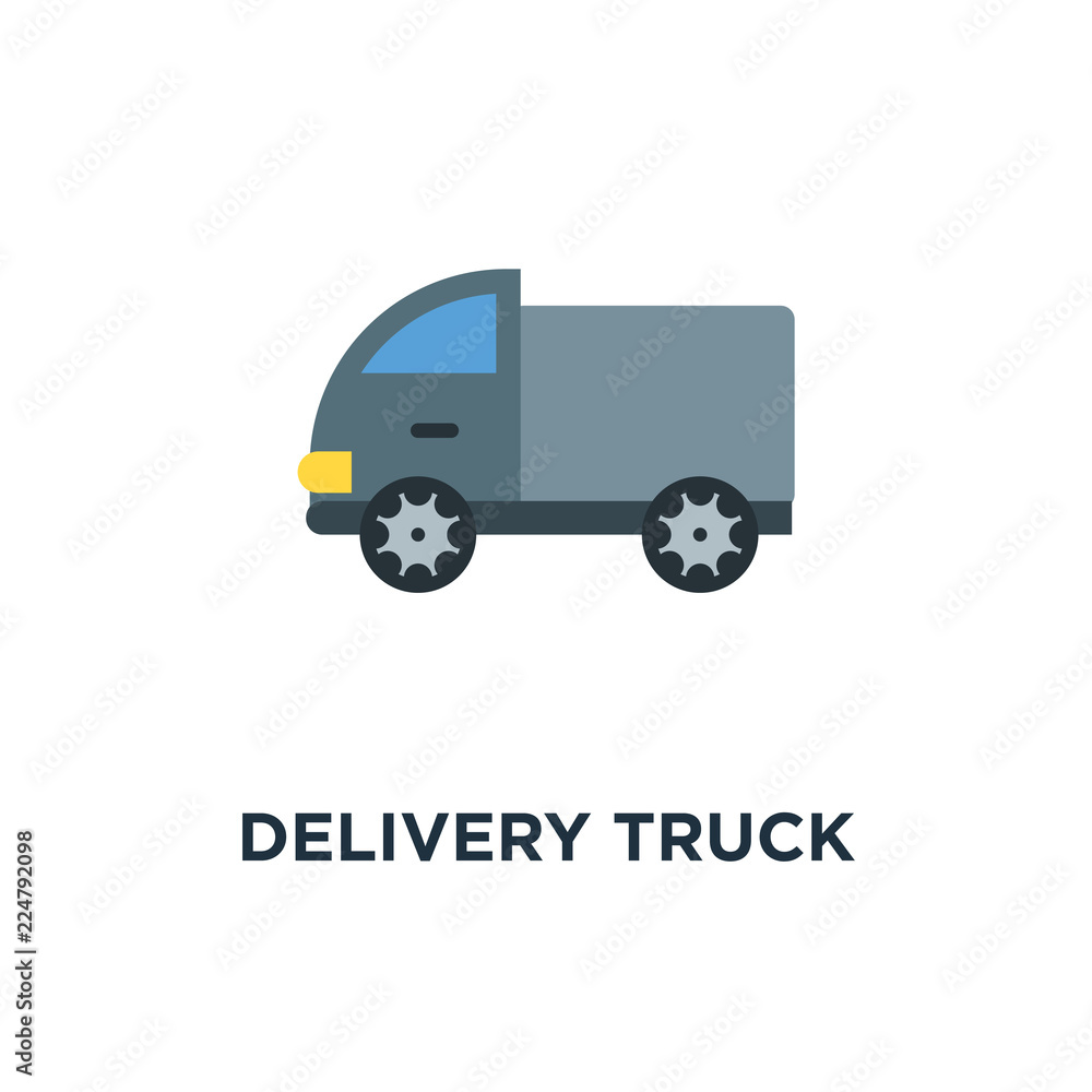 delivery truck icon. shipping concept symbol design, free delivery sign ...