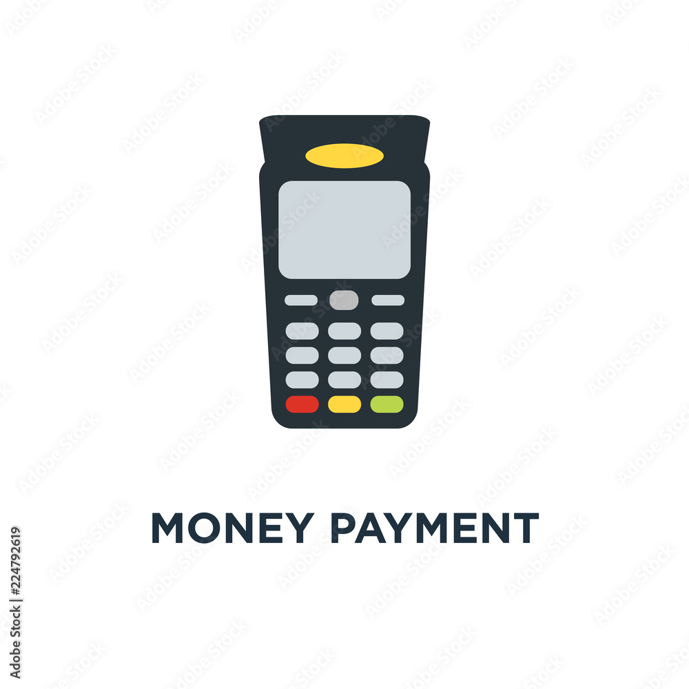 money payment machine icon. pay money concept symbol design, online ...