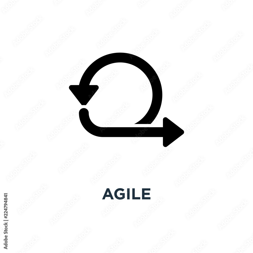 agile icon. agile concept symbol design, vector illustration Stock ...