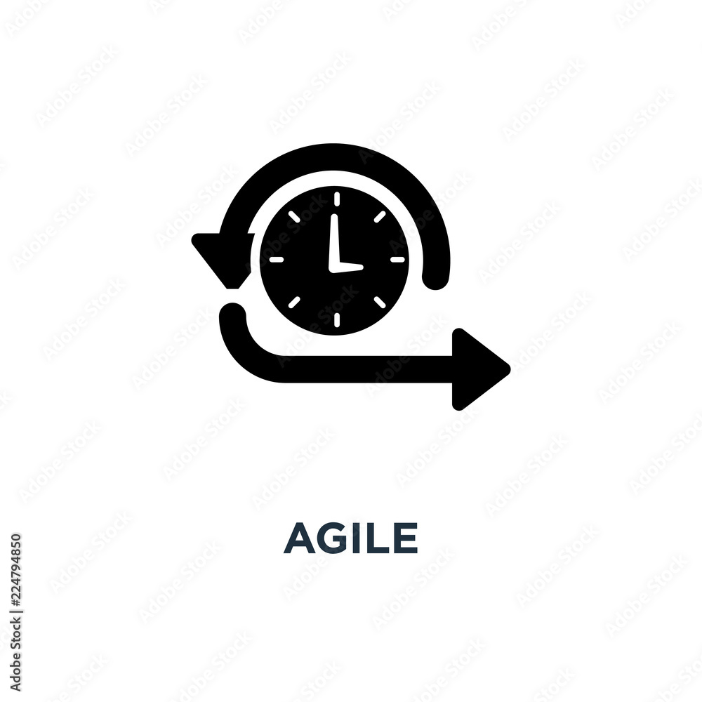 agile icon. agile concept symbol design, vector illustration Stock ...