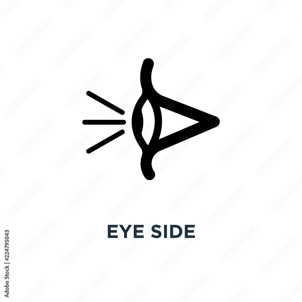 eye side icon. eye side concept symbol design, vector illustrati Stock ...