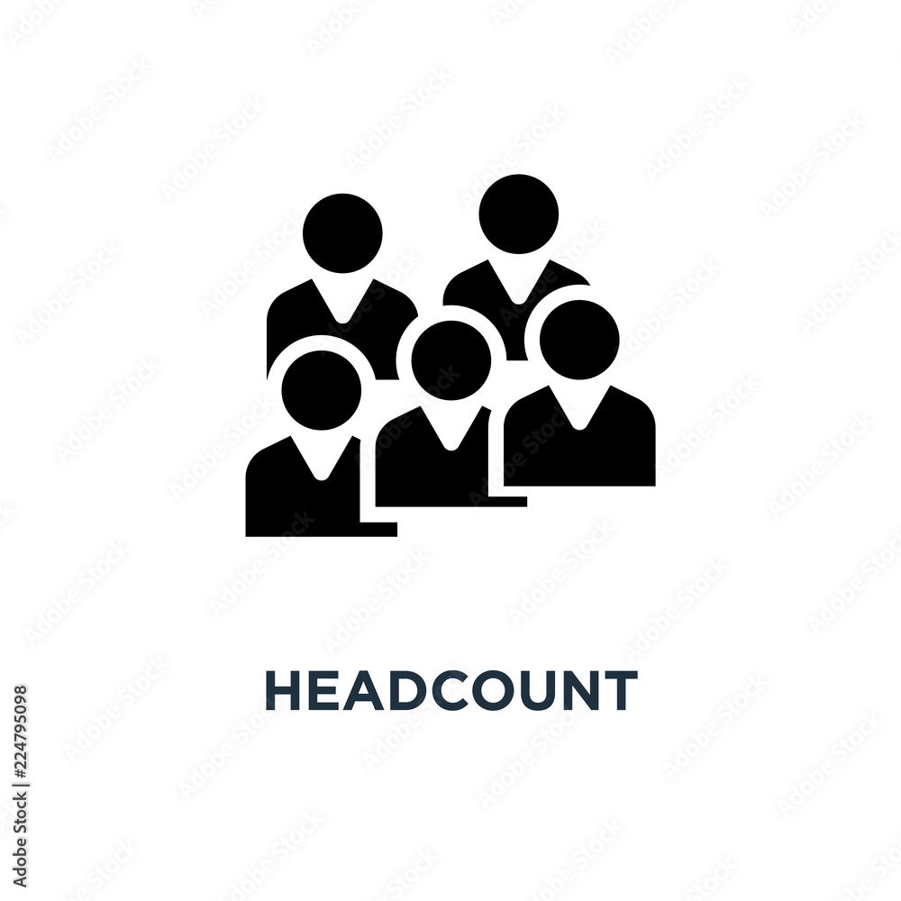 headcount icon. headcount concept symbol design, vector illustra Stock ...