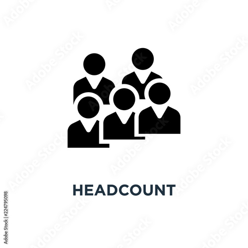 headcount icon. headcount concept symbol design, vector illustra Stock ...
