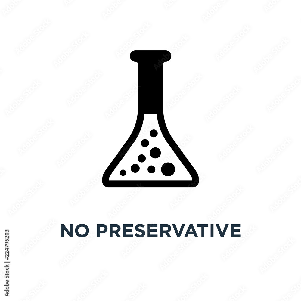 no preservative icon. no preservative concept symbol design, vec Stock ...