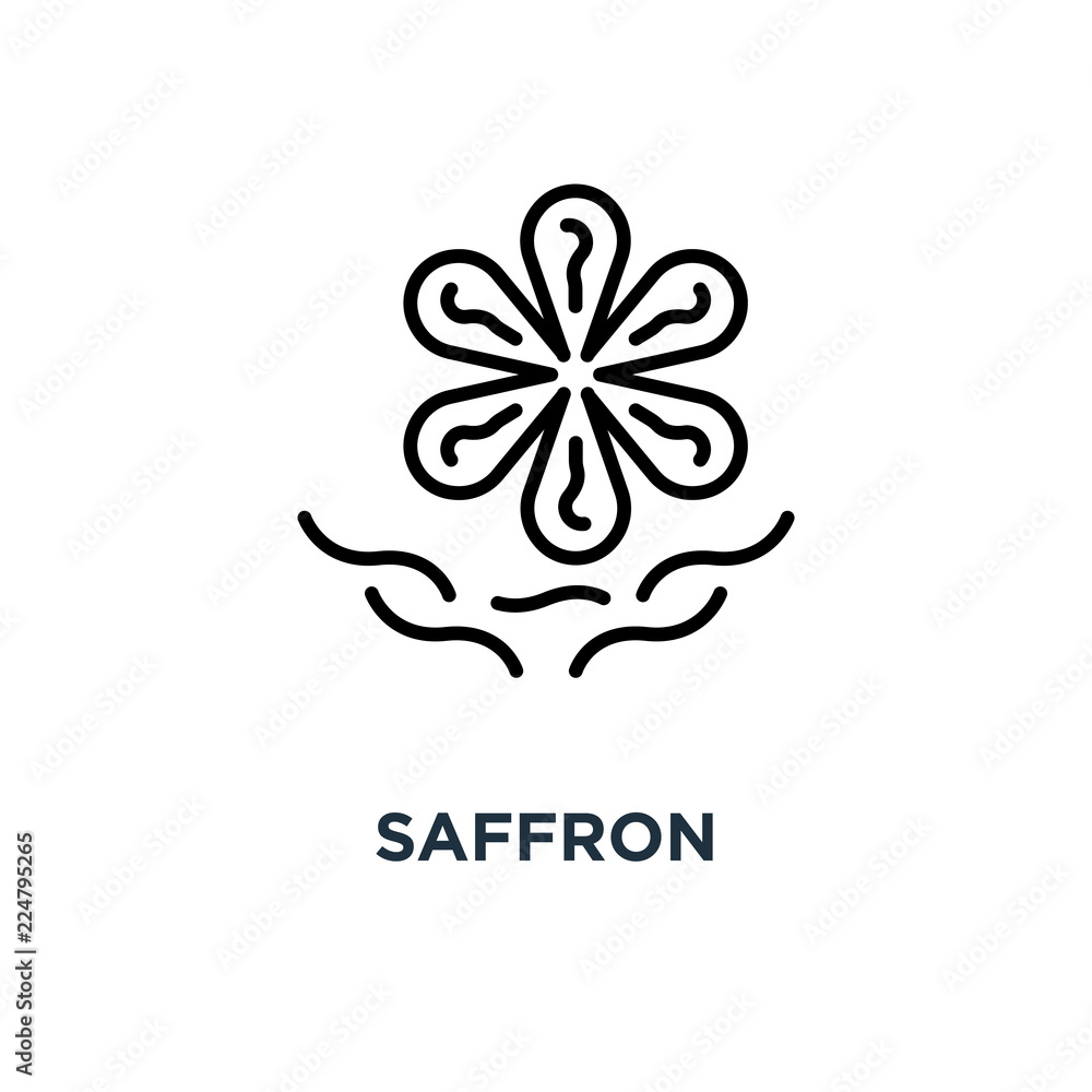 saffron icon. saffron concept symbol design, vector illustration Stock ...
