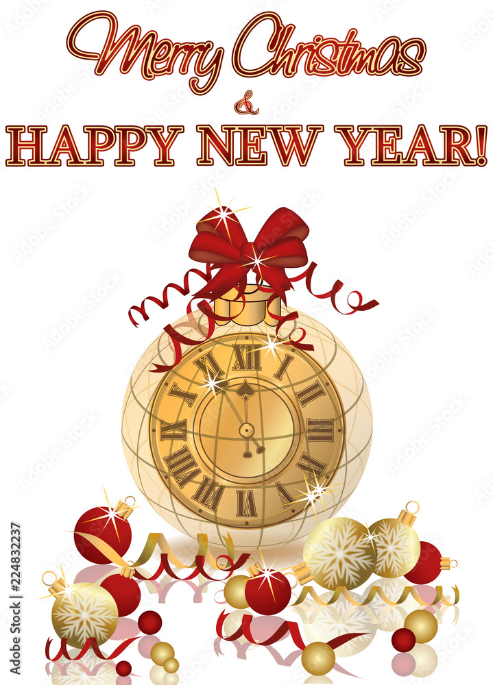 Christmas Clock Wallpaper