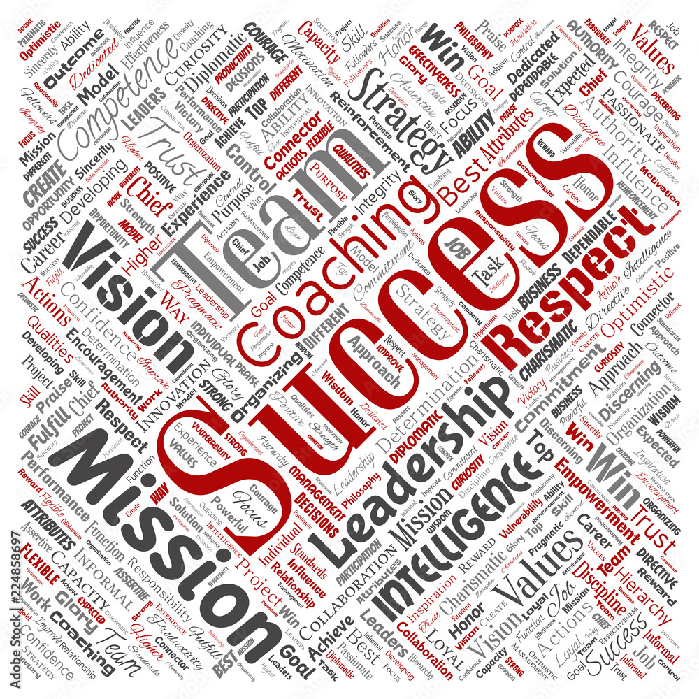 Vector conceptual business leadership strategy, management value square ...