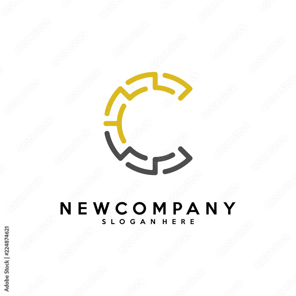 Initial C logo vector template Stock Vector | Adobe Stock