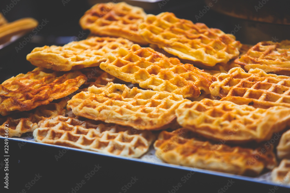 Stroopwafel, stroop wafel, also known as syrup waffle, is one of the ...