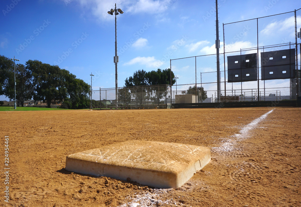 base on baseball field Stock Photo | Adobe Stock