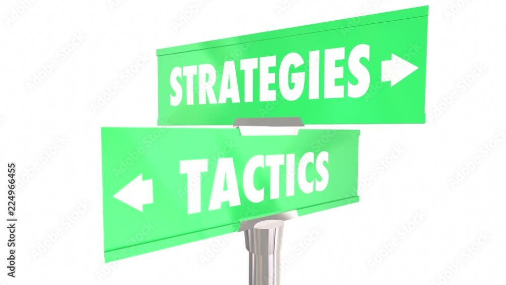 Strategies Vs Tactics Tasks Work 2 Two Way Road Signs 3d Animation ...