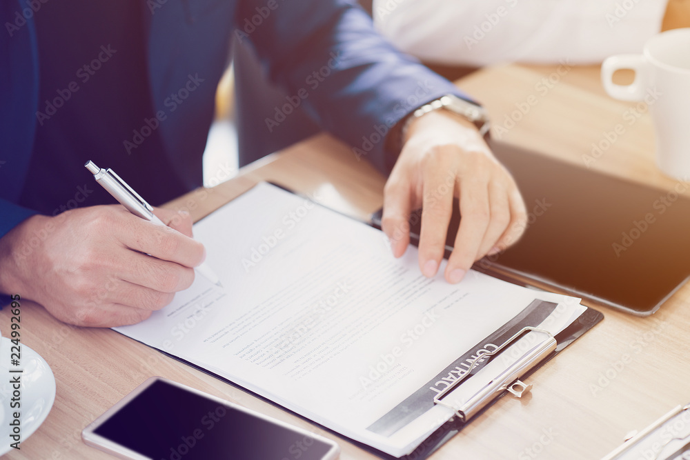 Contract signing Please read the details before writing down the ...
