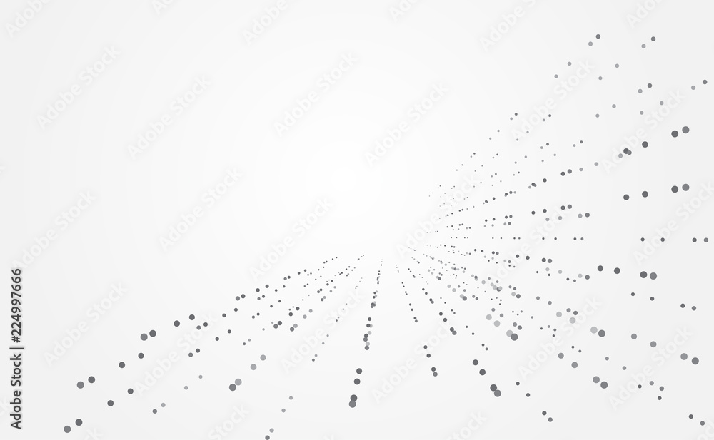 abstract technology futuristic concept circle dot gray digital on hi ...