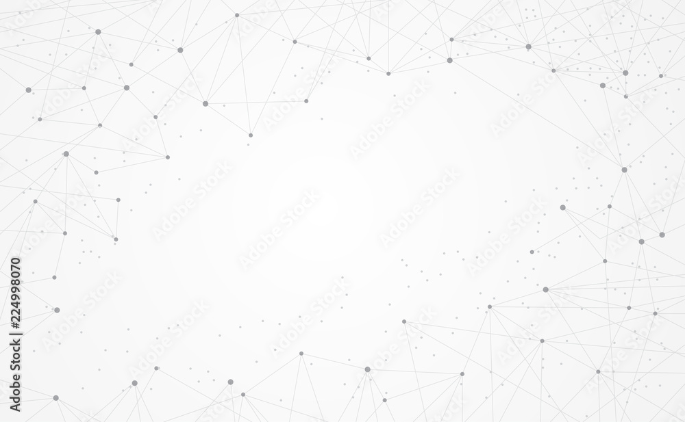 Modern abstract network science connection technology internet and ...