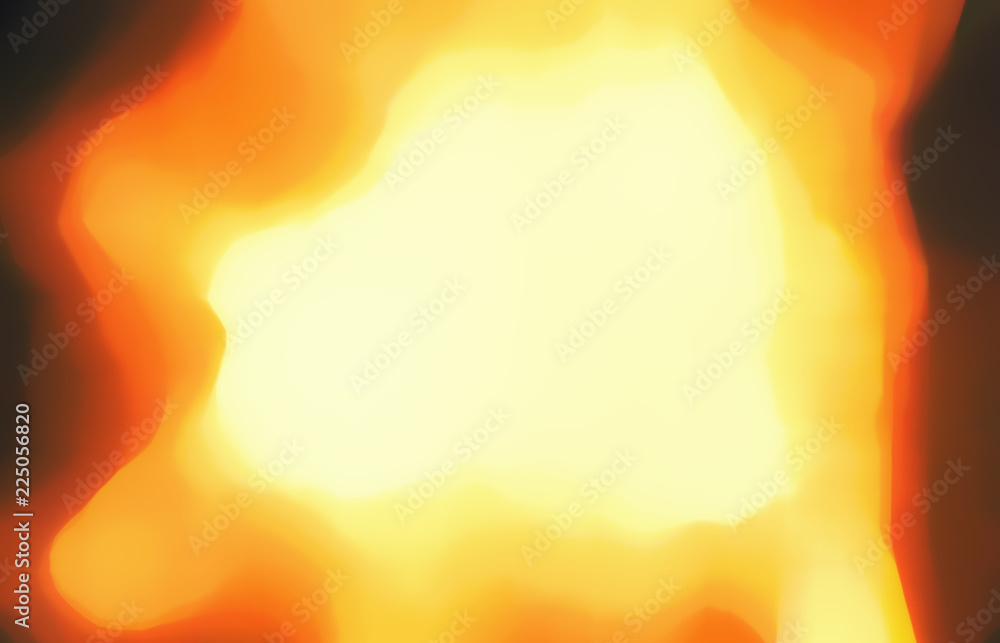 Star, sun, supernova, fire and explosion bursts blurred illustration ...