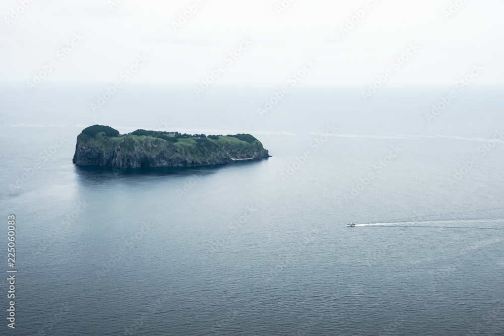 Ulleungdo island is one of the famous tourist site where is made by ...